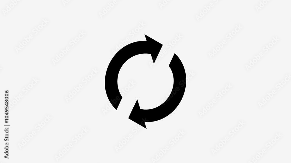 circle arrow icon refresh and reload animated. reload white icon ...