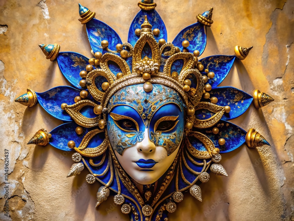 Stunning Architectural Photography of a Luxurious Mask with Gold and ...