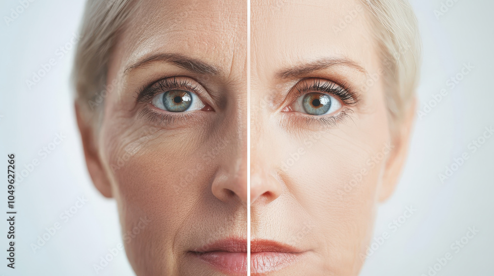 This visual represents a woman's transformation before and after Botox ...