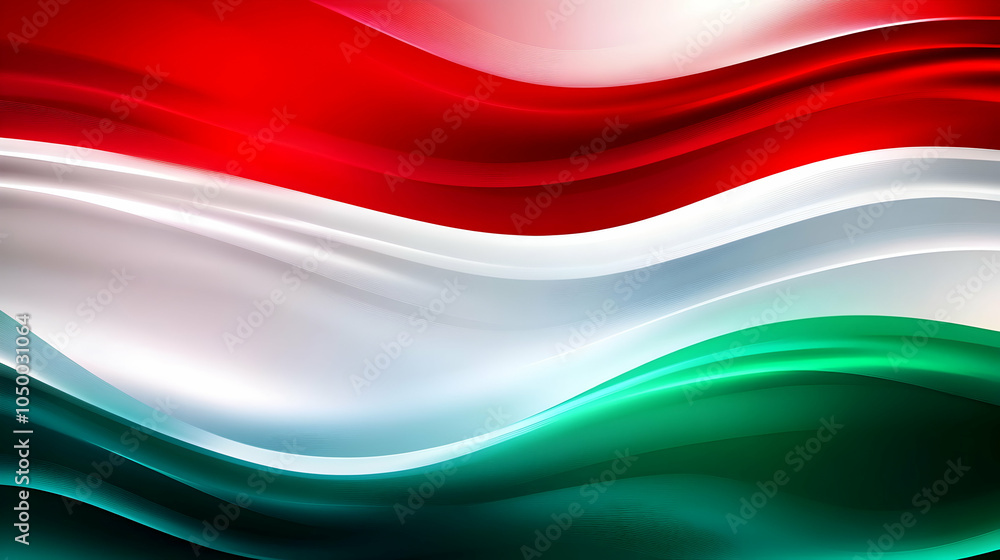 Abstract Red White Green Wavy Background, wave, curve, curves, design ...