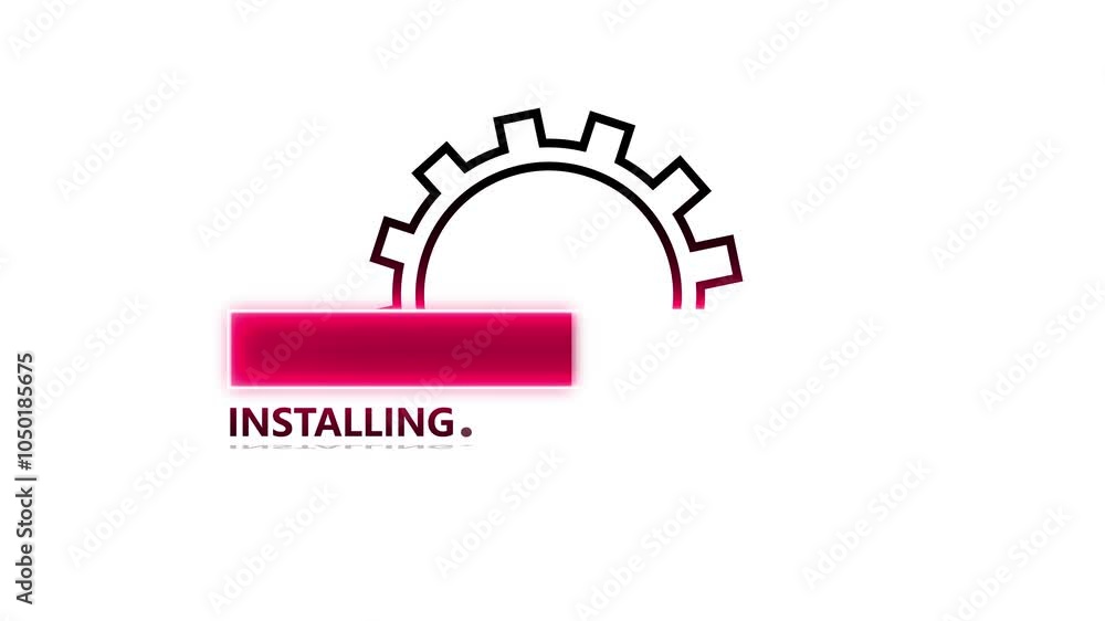 Installation progress bar modern design for user interfaces, sleek ... Installation progress bar modern design for user interfaces, sleek ...