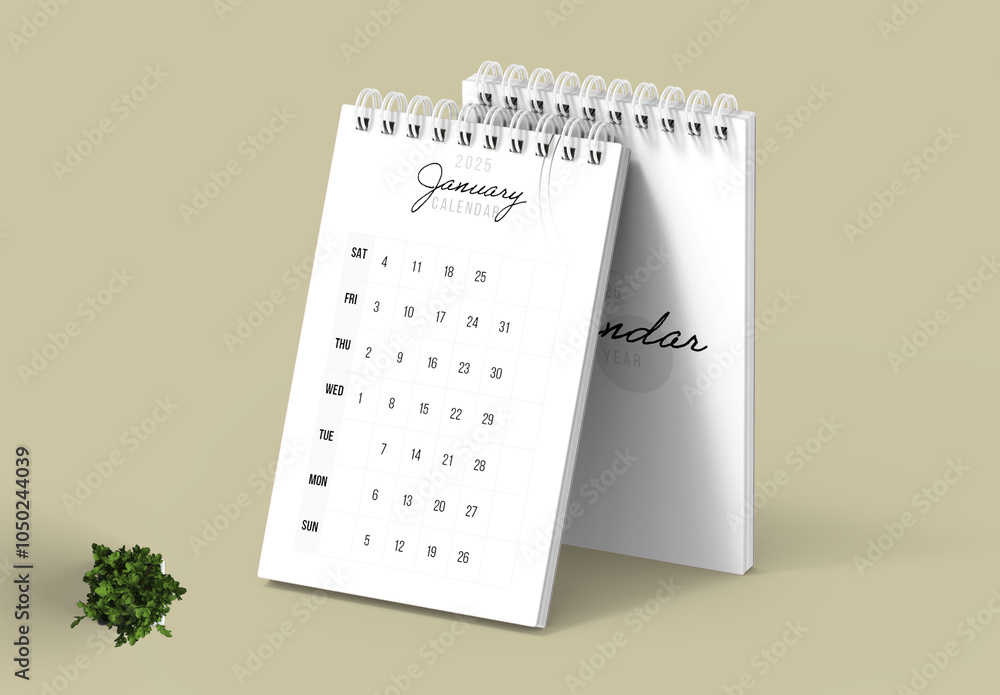 2025 Pocket Calendar Design Stock Template | Adobe Stock