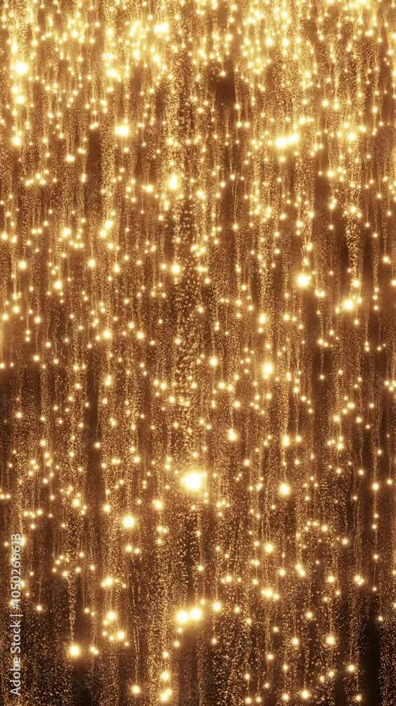 Looping animated Christmas background of falling shooting stars on ...