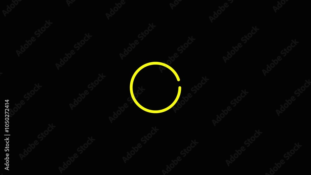 Loading Animation -progress bar Animated design element of round circle ...