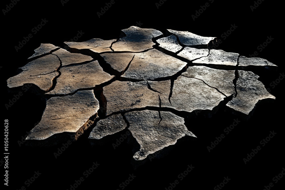 A dramatic image of cracked earth representing the impact of ...