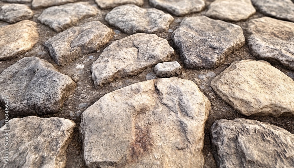 Rough cobblestone pavement texture background showcasing intricate ...