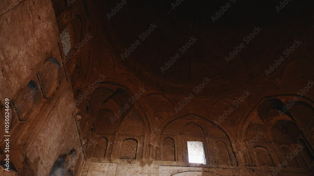 The Jameh Mosque in the city of Isfahan, in UNESCO World Heritage site ...