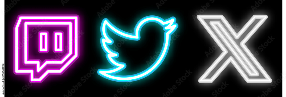 twitch,x, twitter vector. twitch, x, twitter logo. twitch, x, twitter ...