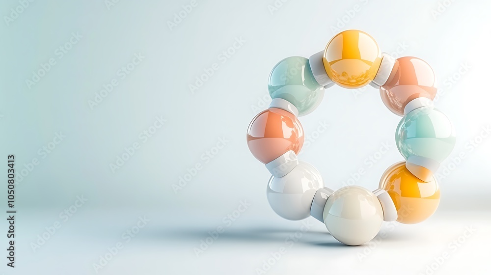 Glucose Molecule (C6H12O6) A hexagonal ring structure with oxygen ...