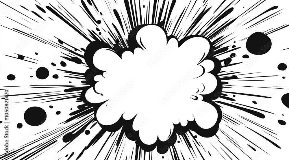 Vibrant manga motion effects with comic-style speed lines, action ...