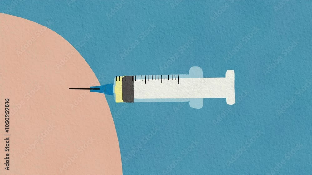 2D Cartoon Animation of Visual Guide to Safe Drug Injection with ...