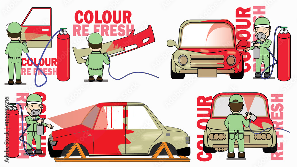 Car Painting Process: A step-by-step guide for a car painting process ...