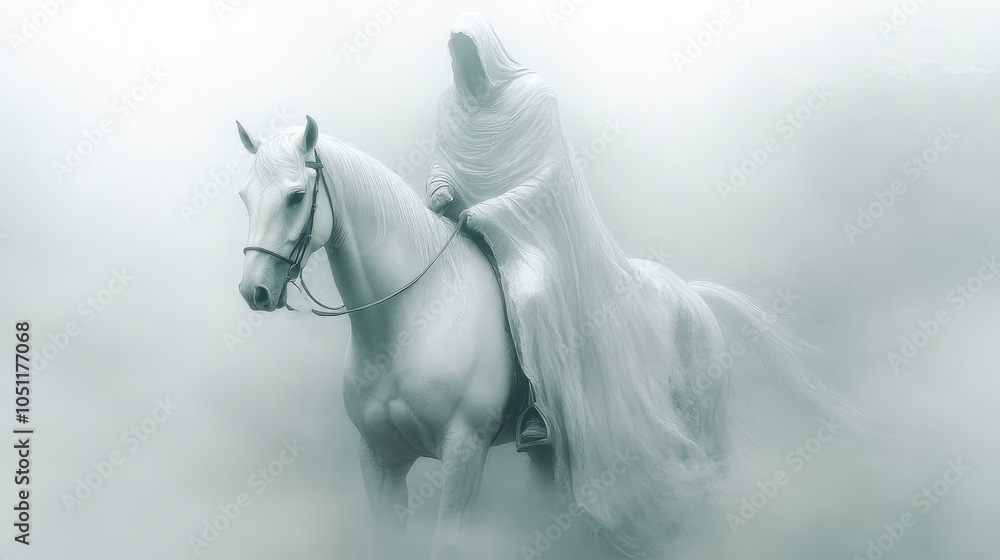 Pale horse of Revelation: symbol of death, destruction, haunting of a ...