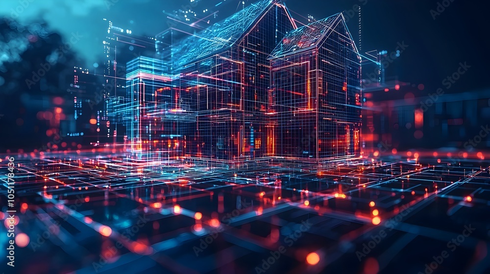 AI controlled machines assembling complex modular components for a ...