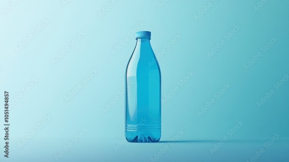 A fully editable mock-up of a water bottle, with changeable background ...