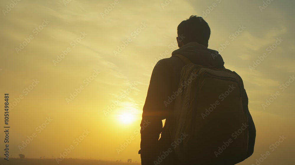 A visual narrative depicting the journey of a migrant worker, showing ...