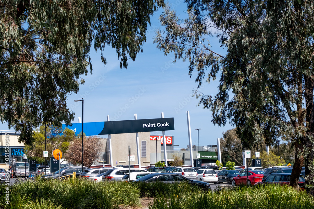 Urban Shopping Hub in Point Cook, Australia with a Retail Complex, a ...