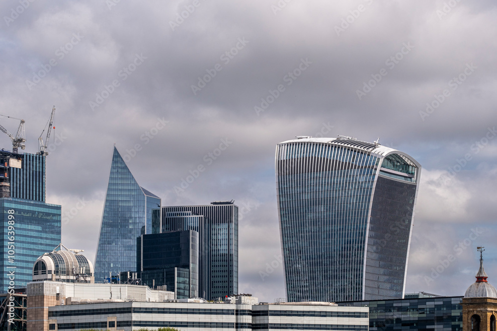 Futuristic cityscape featuring uniquely designed curvy buildings that ...