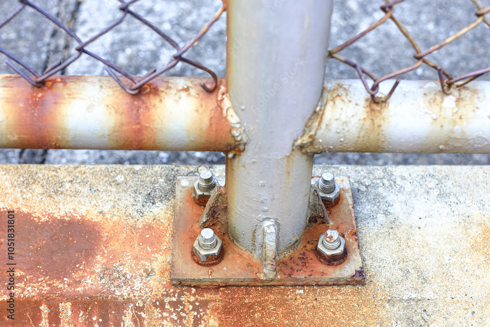 Rust of metals. Corrosion of metal. Rust and corrosion in the weld ...