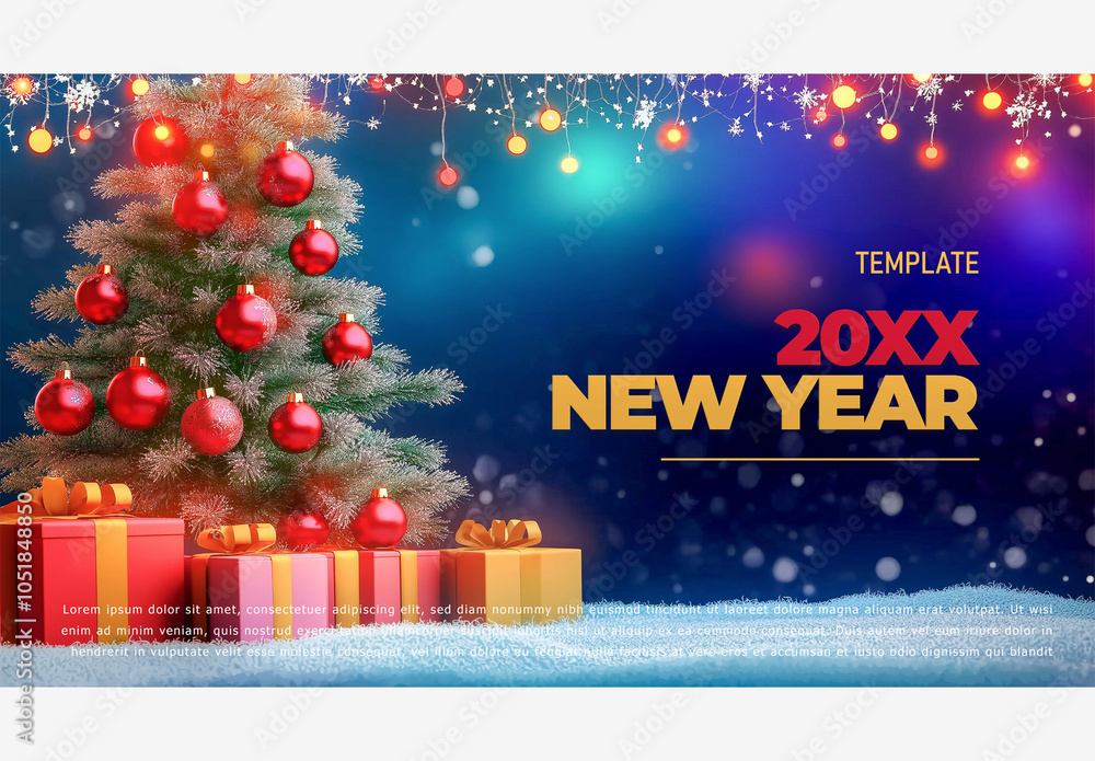 Holiday & Winter Templates: Festive Christmas Tree, Presents ...