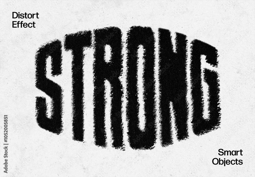 Spray Distortion Text Effect Mockup Stock Template | Adobe Stock