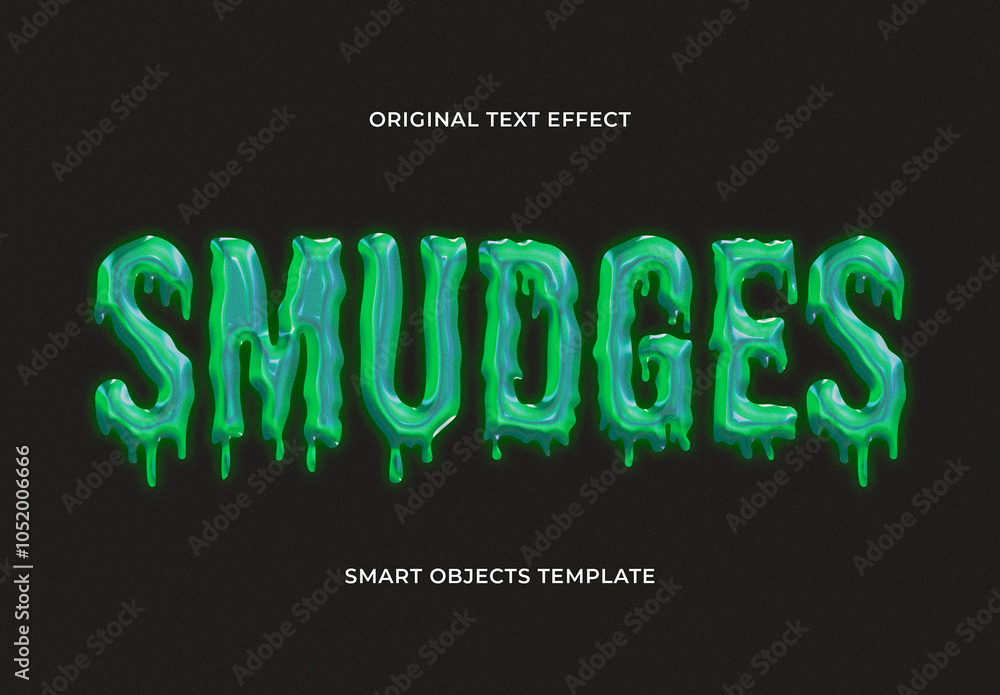 Smudges Text Effect Mockup Stock Template | Adobe Stock