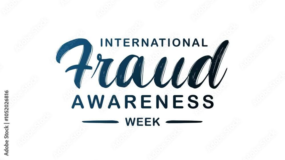 International Fraud Awareness Week Text Animation. Great for ...