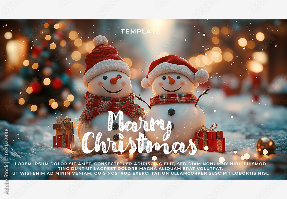 Celebrate the Season: Holiday and Winter Templates Featuring Snowmen ...
