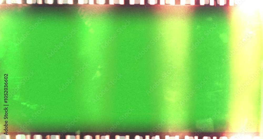 film strip transition, with chroma key green screen background, effect ...