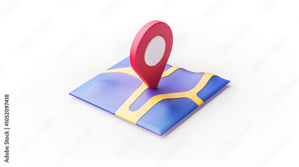 A 3D Icon on a White Background Image - a modern and eye-catching ...