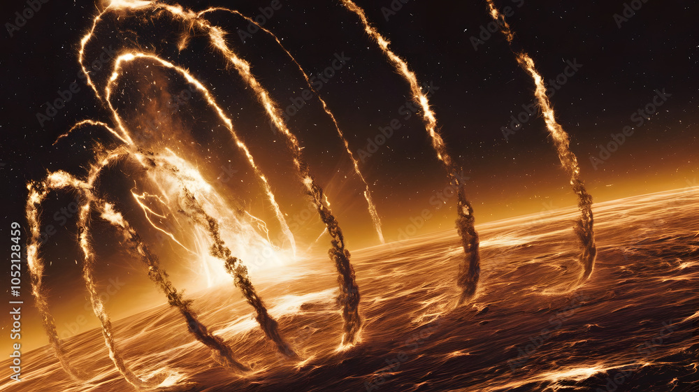 Solar flare burst: A massive solar flare erupting from the surface of ... Solar flare burst: A massive solar flare erupting from the surface of ...