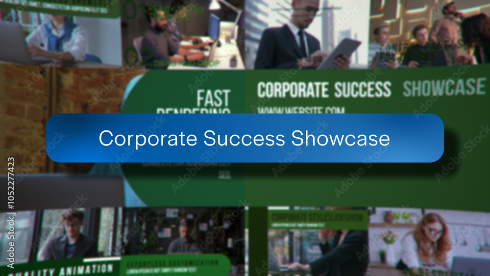 Corporate Success Showcase Stock Template | Adobe Stock