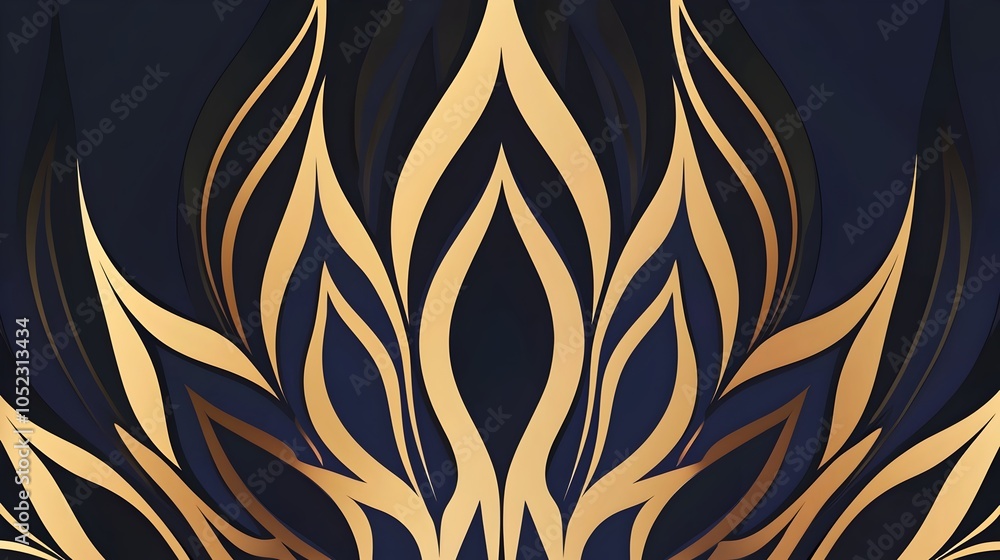 Geometric Interpretation of Traditional Thai Kanok Flames with Metallic ...