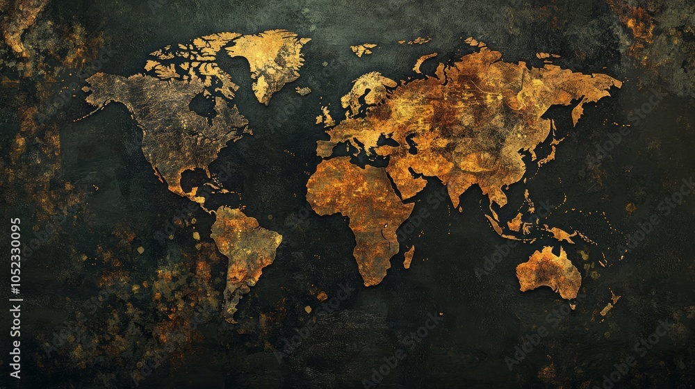 Global inflation: A world map with various countries highlighted, each ...