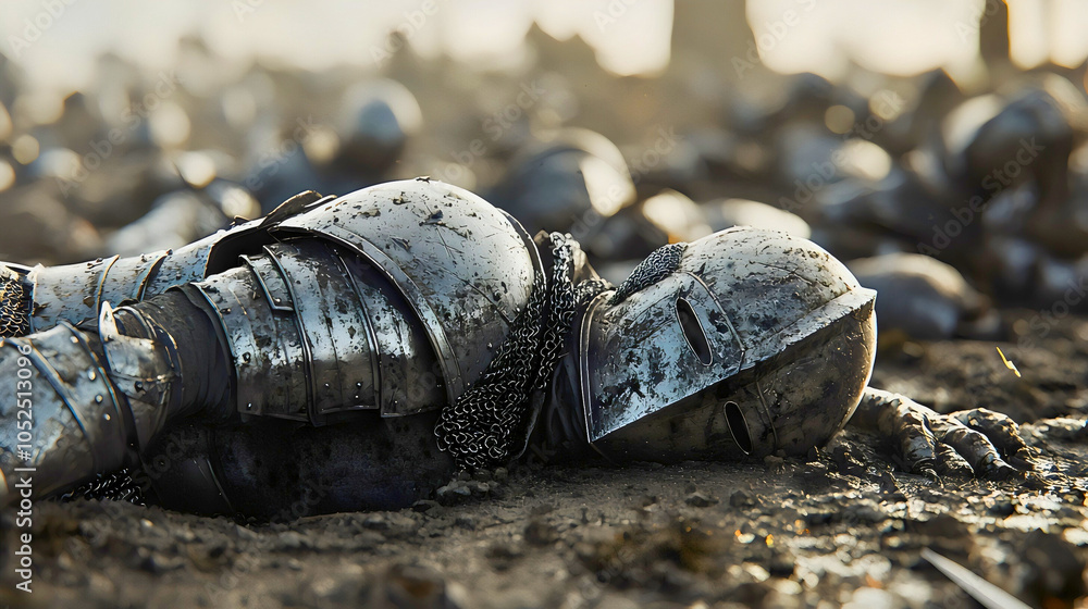 A knight who lost his life in a great and merciless war, fallen on the ...