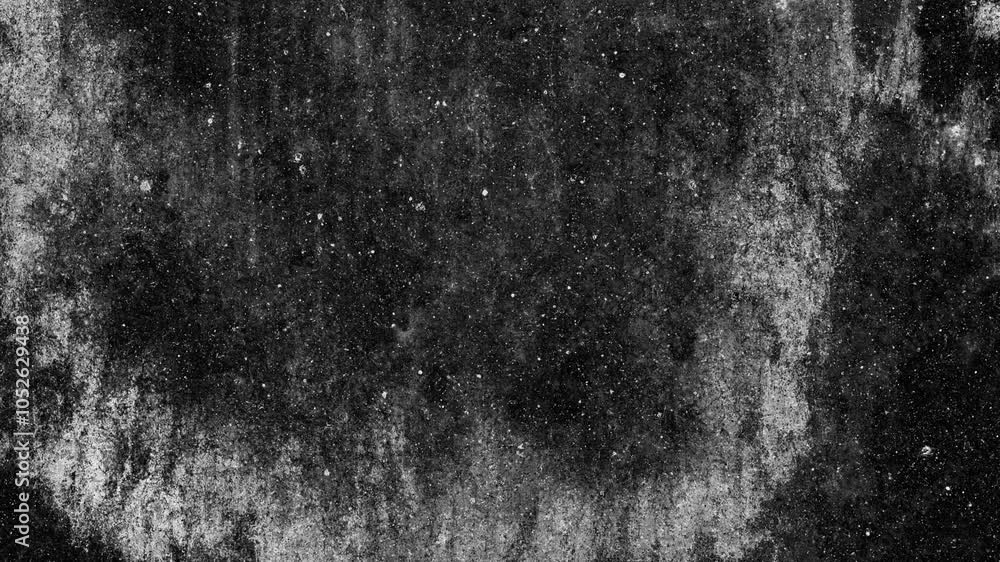 Grunge monochrome video background with dust and grain texture overlays ...