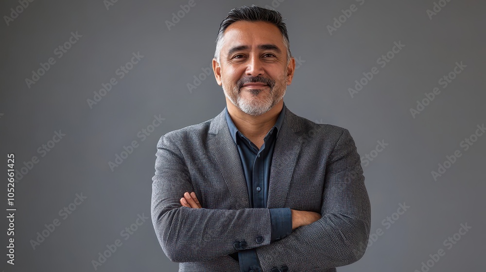 Engaging Male Hispanic Marketing Director in Business Casual Attire ...