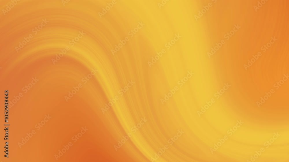 Abstract Yellow Wave Gradient Animation – Smooth Flowing Curved Texture ...