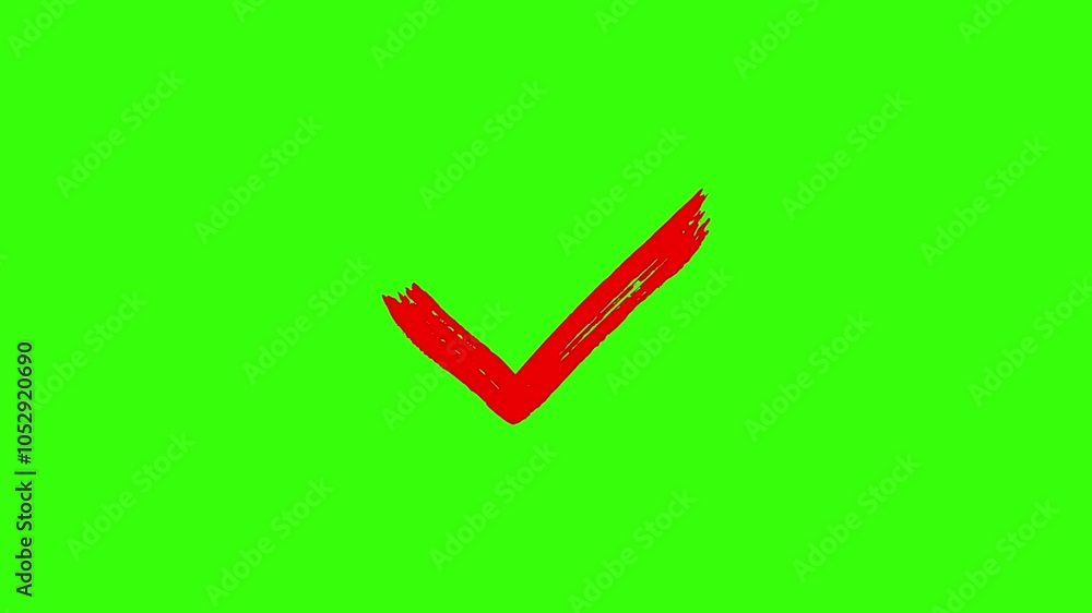 Check mark brush paint style symbol animation, Tick mark symbol. Check ...