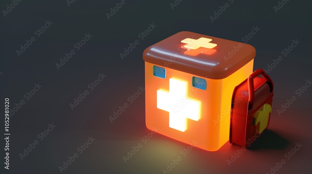 Medical 3D Icon - a precise and essential visual. The Medical 3D icon ...