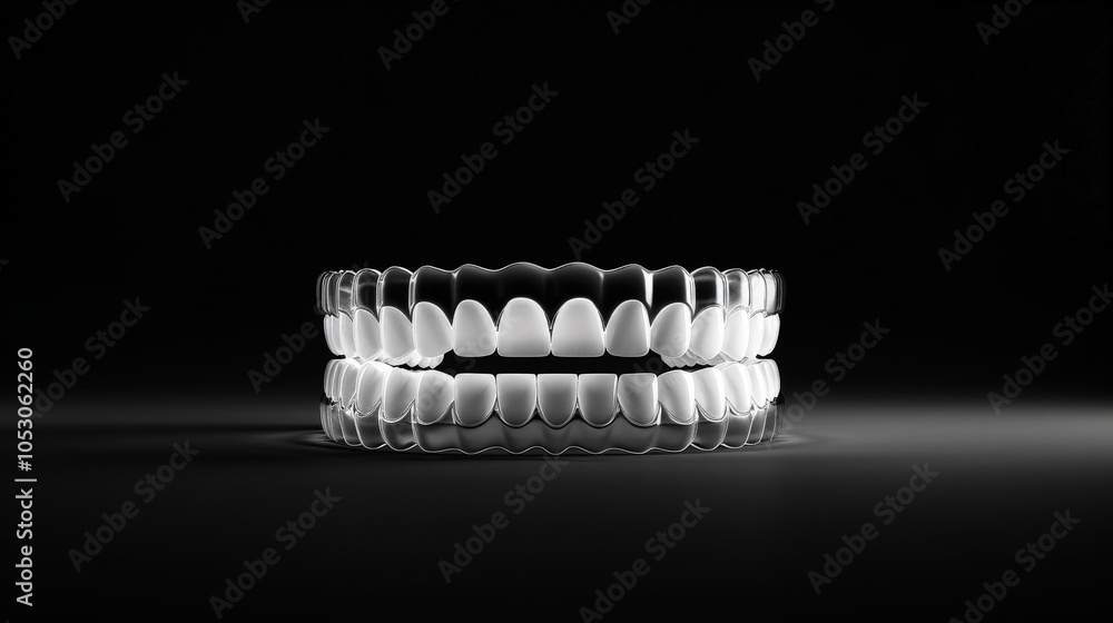 detailed X ray scan of teeth alignment showcases clear orthodontic ...