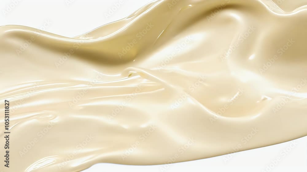 abstract beauty creamcolored liquid loop motion background featuring ...