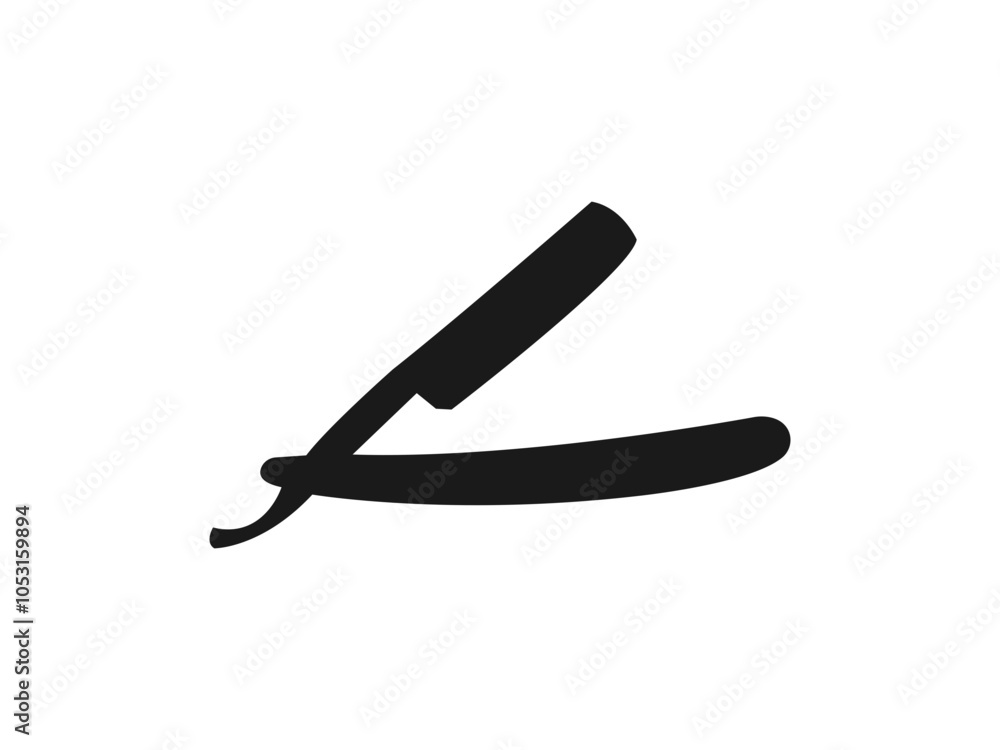 Shaver silhouette icons collection. Straight razor silhouette, high ...