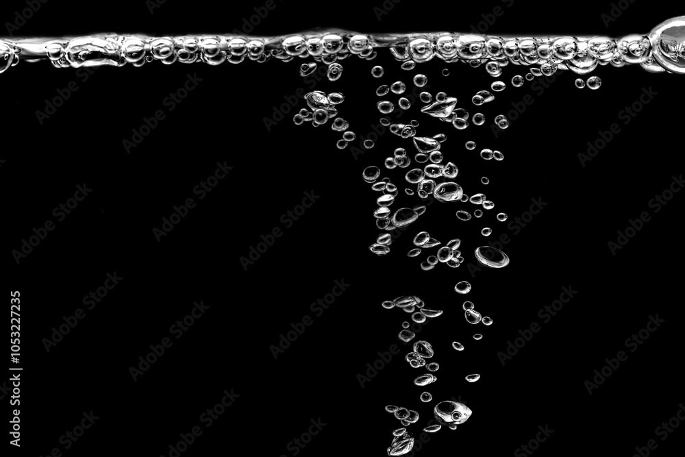 Small water drop underwater, Surface, White bubble, Liquid, Abstract ...