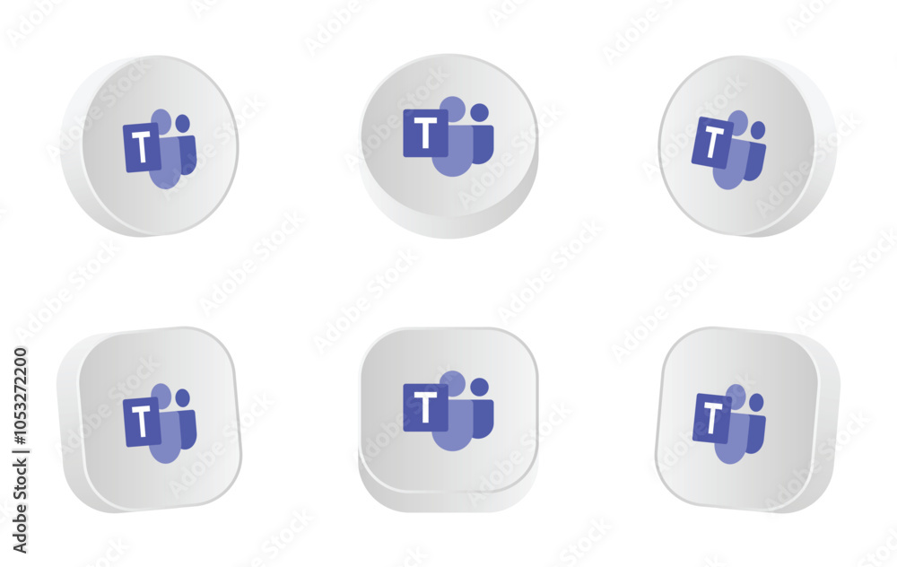 High resolution Ms teams logo icon transparent png. Vector illustration ...