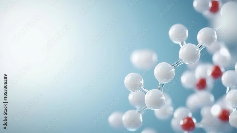 Nucleotide molecular bond structure visualized in 3D, nucleotide ...