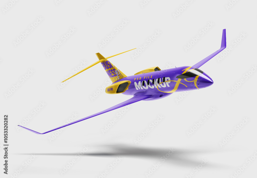 Private Jet Mockup Stock Template | Adobe Stock