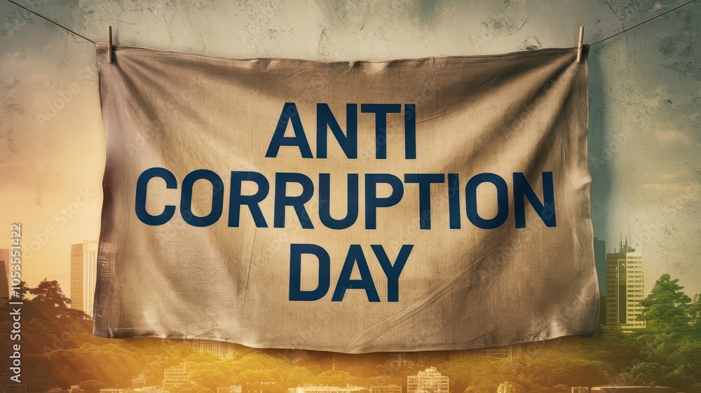 ANTI CORRUPTION DAY BANNER BACKGROUND,TYPOGRAPHY TEMPLATE COVER DESIGN ...