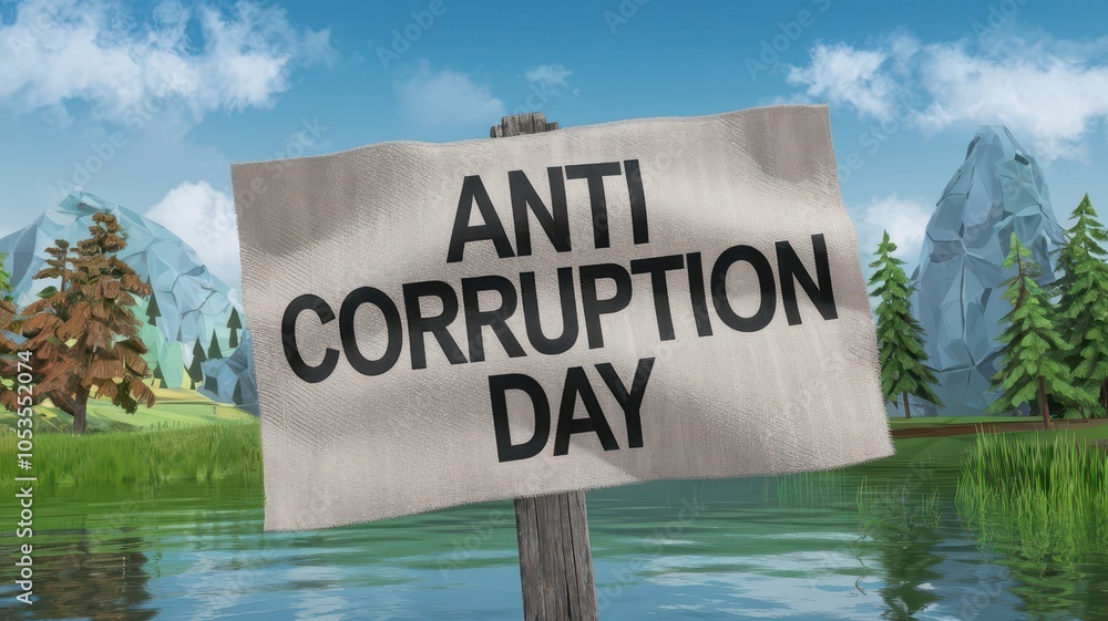 ANTI CORRUPTION DAY BANNER BACKGROUND,TYPOGRAPHY TEMPLATE COVER DESIGN ...