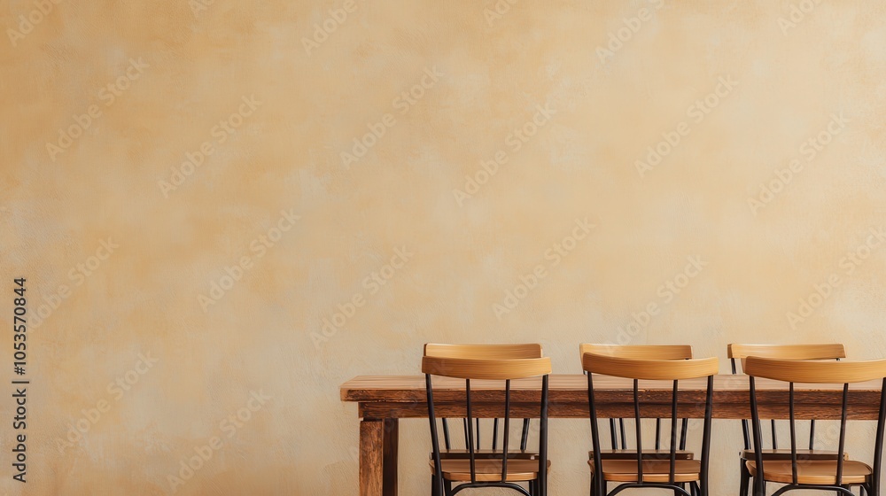 Minimalist Rustic Dining Table Set for the Last Supper Focusing on the ...